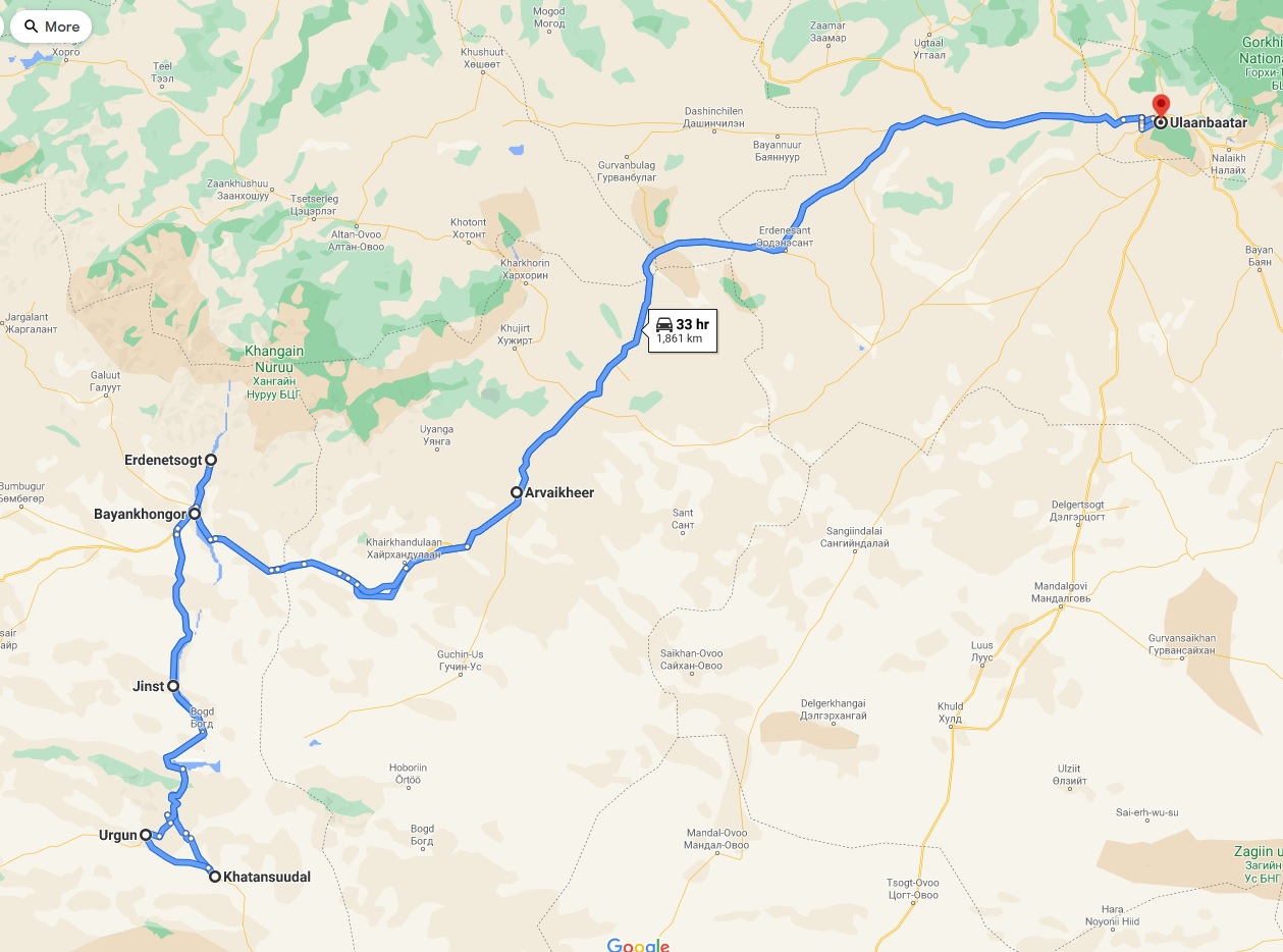 GOBI&KHANGAI COMBINED BAYANKHONGOR TOUR 10 Day